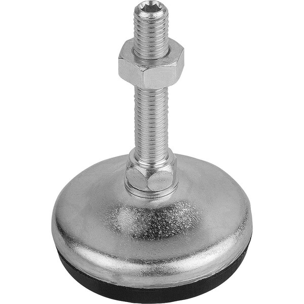 Kipp Levelling Foot With Hexagon Socket, Form:C M16X100, D=80, Steel ...