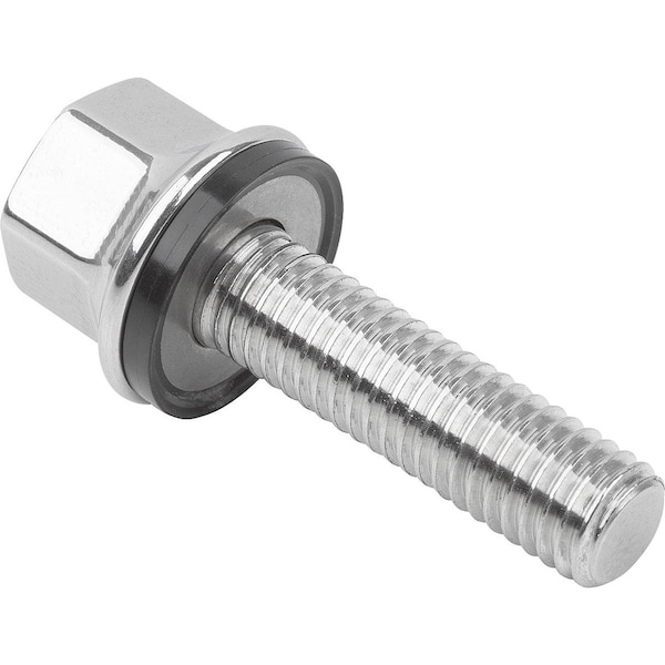 Kipp A4, M12 Hex Head Cap Screw, Hygienic Polished Stainless Steel, 40 ...