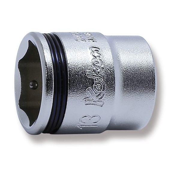 Ko-Ken Socket 13mm Nut Grip 20mm 1/4 Sq. Drive 2450MS-13 | Zoro