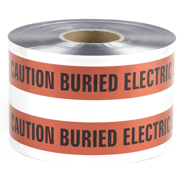 Dottie Detectable Warning Tape, Caution Buried Electric Line Below, Red ...