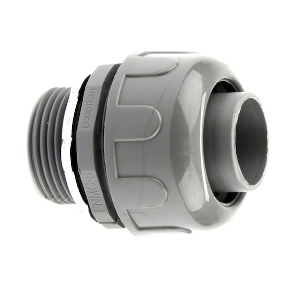 Dottie Conduit Fitting Connector, 1/2 in, Threaded, PVC, PVC Coated ...