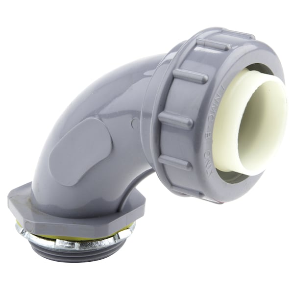 Dottie Conduit Fitting Connector, 2 in, Threaded, PVC, PVC Coated, Gray ...