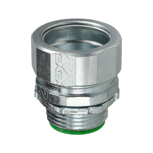 Dottie Conduit Fitting Connector, 1-1/4 in, Threadless, Steel, Zinc ...