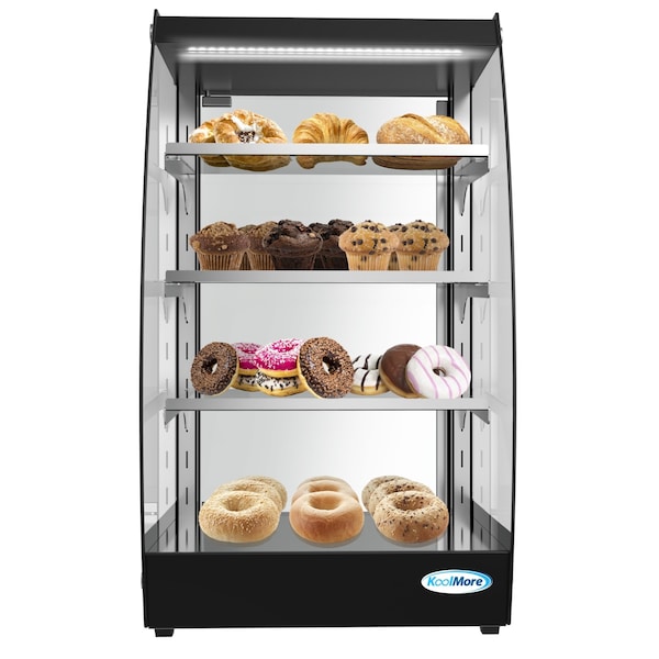 Koolmore Glass Bakery Display case 4 Tier Self Service Pastry Case with ...