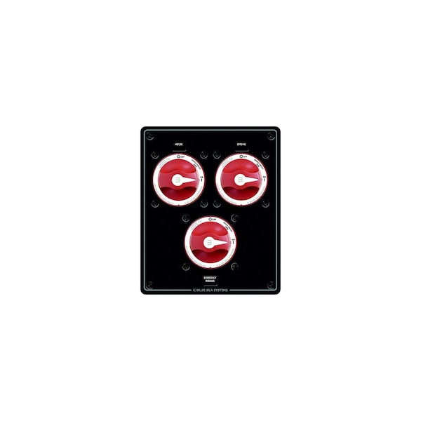 Blue Sea Systems Traditional Metal Dual Bank Battery Management Panel ...