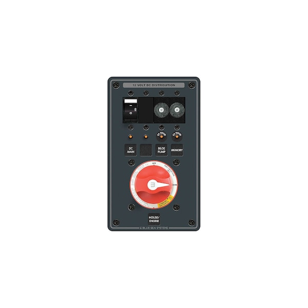 Blue Sea Systems Traditional Metal Dual Bank Battery Management Panel ...