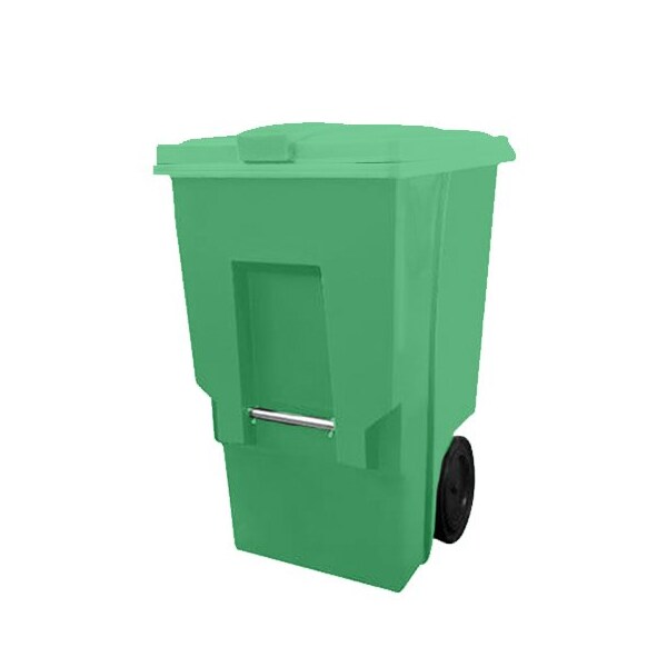 Lar Plastics Rollout Carts, 95 Gal, Green (GR) RO.95 GR | Zoro