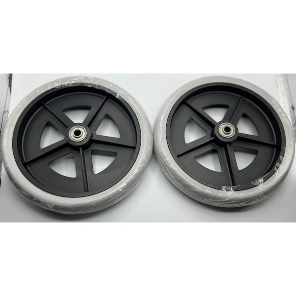 Drive Medical Pair of Replacement Rollator Wheels in Gray 95032F260N09 ...