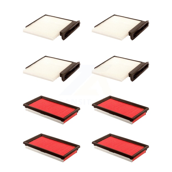 Pur 4x Air + 4x Cabin Filter 8 Total Kit For Nissan Versa KFL-101374 | Zoro