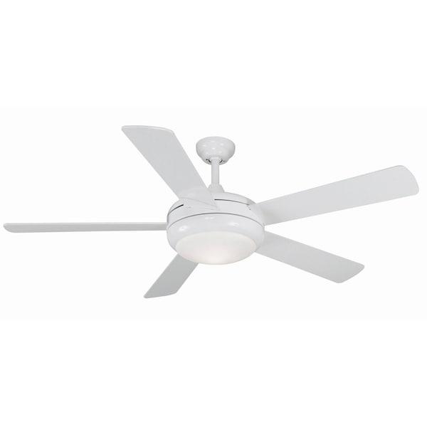 Litex Industries 52" White Finsih LED Ceiling Fan Includes Blades ...