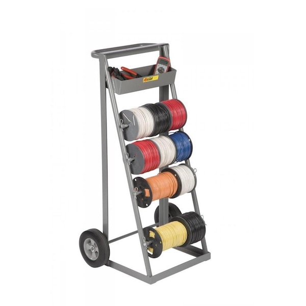 Little Giant Wire Reel Caddy, 25"W x 19.5"D x 45"H, 300 lbs. Capacity ...