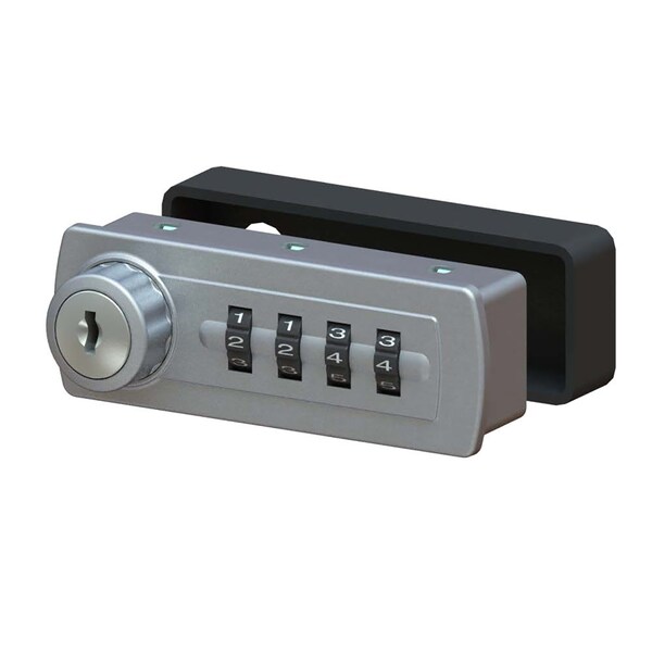 Lockeyusa Gemini Mechanical Cabinet, Locker Lock, Cam, GM270, Silver ...