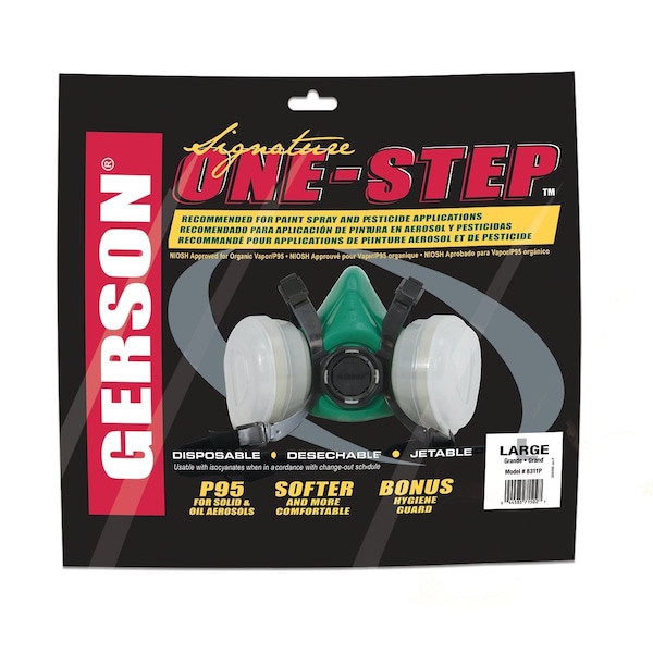 Gerson Signature One-Step Disposable Kit TPE Half-Mask with OV-P95, MED ...