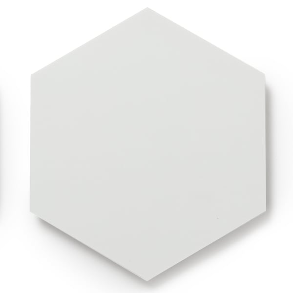 Lucida Surfaces MosaiCore Snow Hexagon 8.8 in. x10.375 in. 3mm 28MIL ...