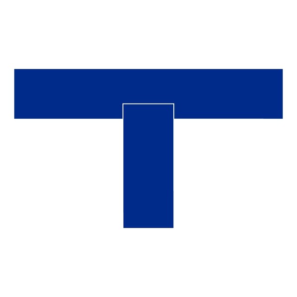 Superior Mark Floor Markings, Ts, 2in, Blue IN-40-278I | Zoro