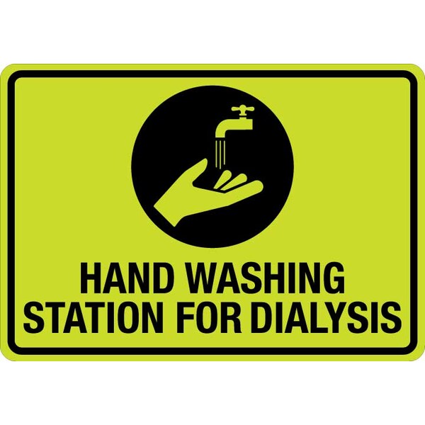 Lyle Sign, Hand Washing Station For Dialysis (W Sym) LCUV-0164ST-RA ...