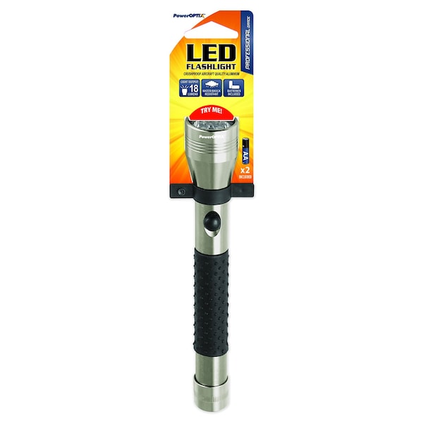 Poweroptix Flashlight 4 LED 2AA -Platinum 032-60202 | Zoro