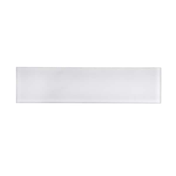 Apollo Tile 3X12 Frosted Soft White Subway Glass Tile 5 Sq.Ft., 20PK ...