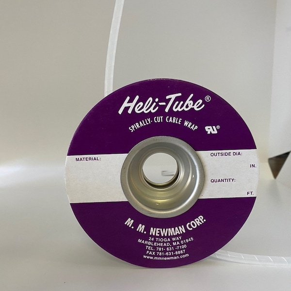 Heli-Tube Forward Cut Cable Sleeve, 0.160 in Inside Dia., 3/16 in to 2 ...
