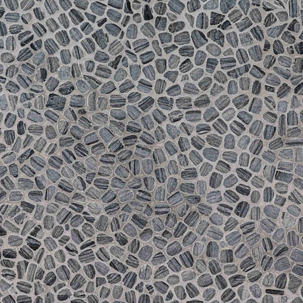 Msi Henley Pebble Sample Tumbled Marble Mesh Mounted Mosaic Tile ZOR-MD ...