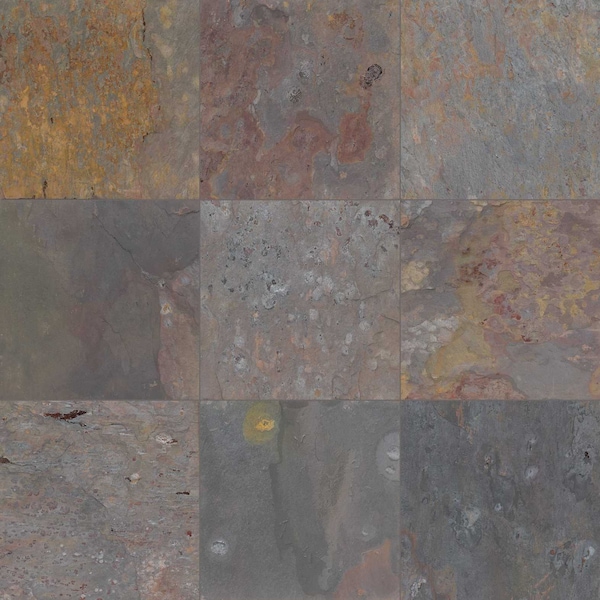 Msi Multi Classic 12 In. X 12 In. Gauged Slate Floor And Wall Tile ...