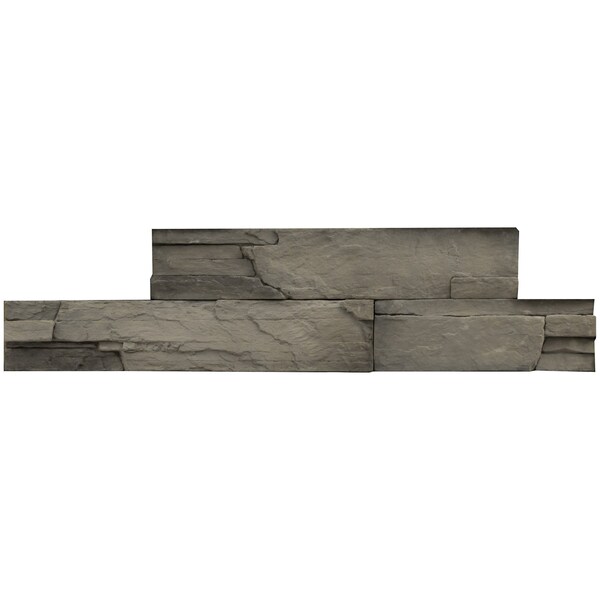Msi Copen Ash Stacked Stone SAMPLE Natural Manufactured Stone Wall ...