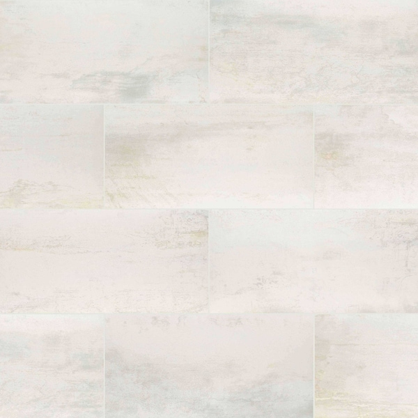 Msi Oxide Blanc 12 In. X 24 In. Glazed Porcelain Floor And Wall Tile ...