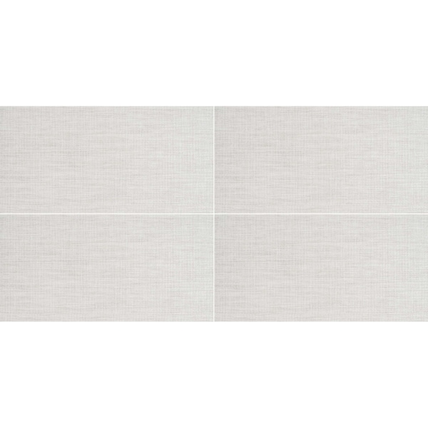 Msi Tektile Lineart Ivory 12 In. X 24 In. Glazed Porcelain Floor And ...