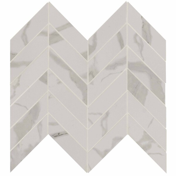 Msi Eden Statuary Chevron Mosaic SAMPLE Porcelain Matte Floor And Wall ...