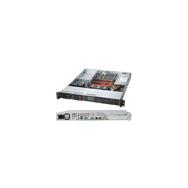 Supermicro SuperChassis 560W 1U Rackmount Server Chassis (Black), CSE ...