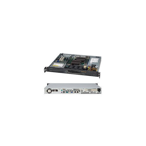 Supermicro SuperChassis 410W Mini 1U Rackmount Server Chassis (Black ...