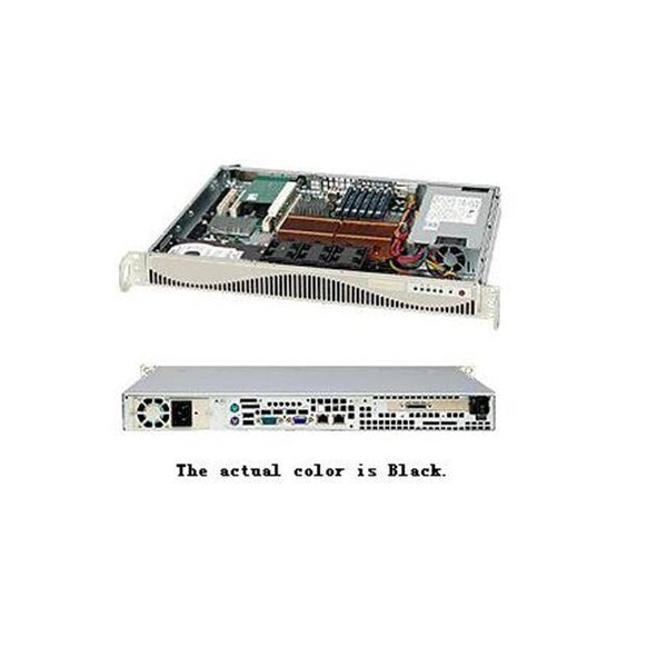 Supermicro 520W Mini 1U Rackmount Server Chassis (Black) CSE-512F-520LB ...