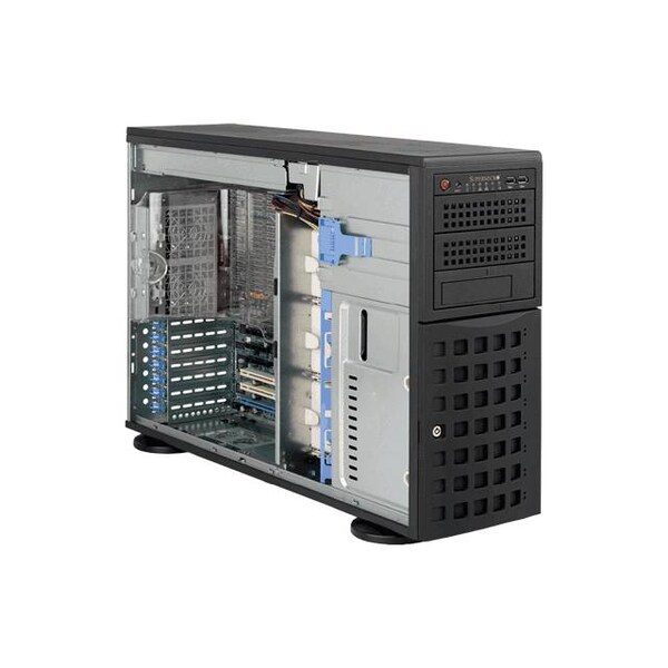 Supermicro 1200W 4U Tower/Rackmount Server Chassis (Black) CSE-745TQ ...
