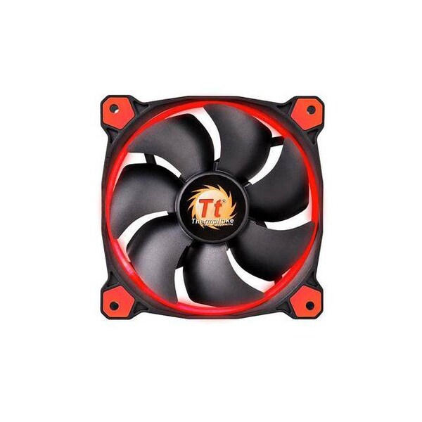Thermaltake Riing 120mm Red LED Case Fan CL-F038-PL12RE-A | Zoro