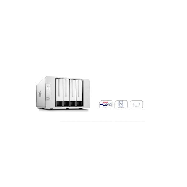 Terramaster Storage Enclosure, 4 Bays SATA D4-300 | Zoro