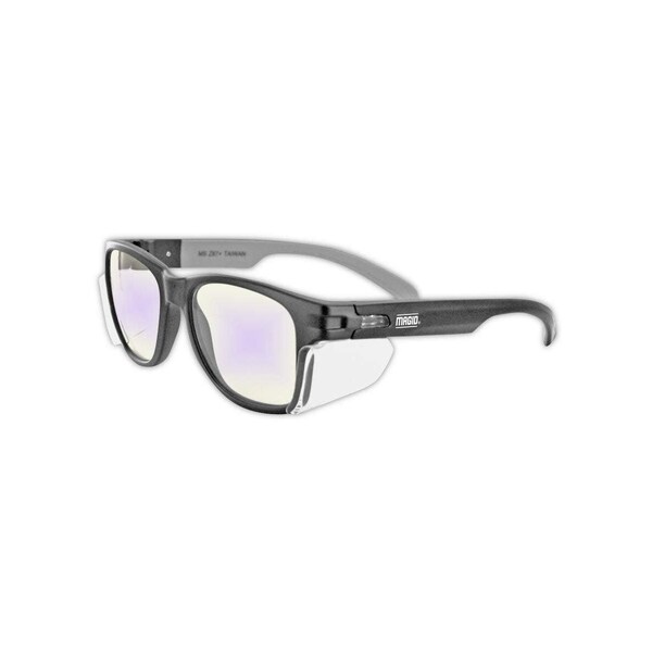 Magid Y50, Safety Glasses, Anti-Fog, Blue Blocking Lens, Black Frame, 1 ...