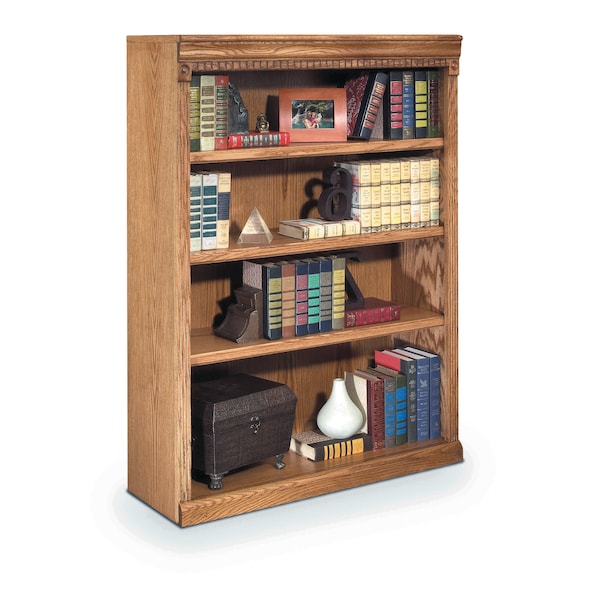 Huntington Oxford Huntington Oxford 7 Shelf 84"H Wood Bookcase in Wheat ...