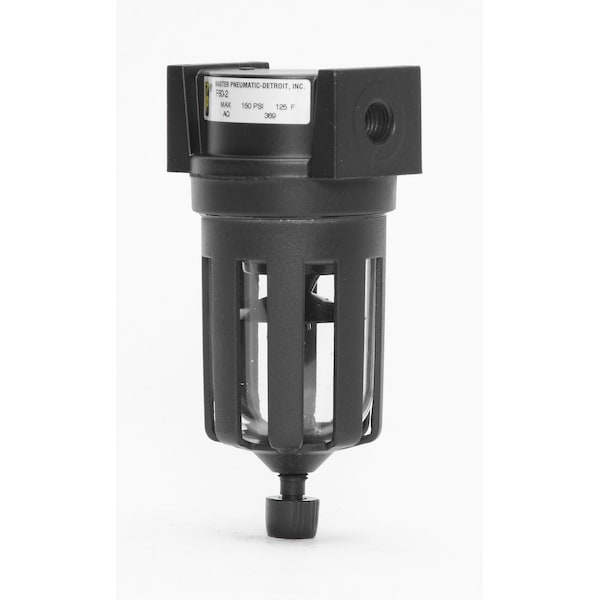 Master Pneumatic FIL 1/4, LESS DRAIN, 40 UM F60-2E3LDC | Zoro