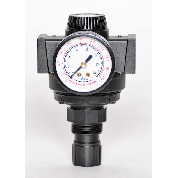Master Pneumatic REGULATOR, 1/4" BSPP, 250 psi IR100-2GW | Zoro