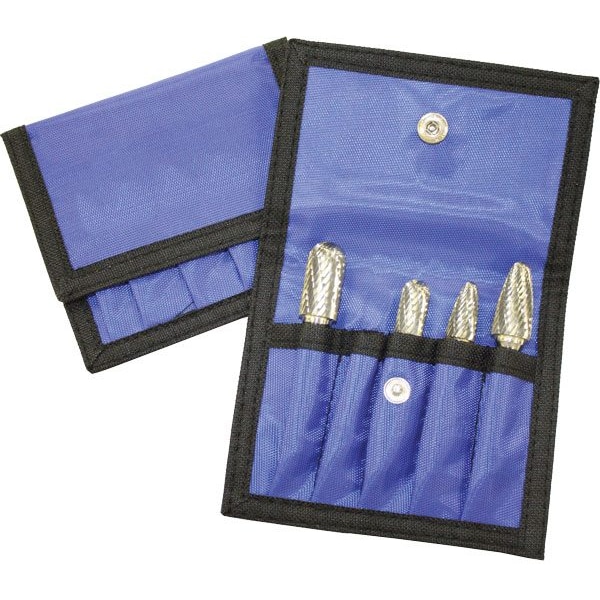Mastercut Tool 4pc. Dblcut Bur Set in Blue Pouch W/Logo POUCH-WL2DC | Zoro