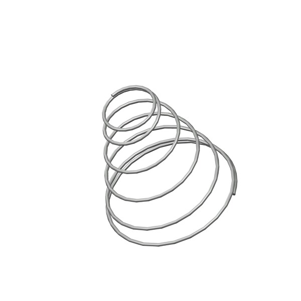 Zoro Approved Supplier Taper Spring, Lo= 1.687 , So= 0.687 , W= 0.042 ...