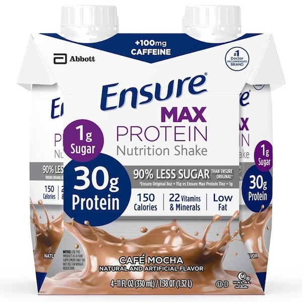 Ensure Max Protein Nutrition Shake Ensure Max Protein Cafe Mocha Oral ...