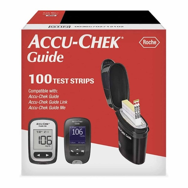 Accu-Chek Blood Glucose Test Strips, 100PK 07453744001 | Zoro