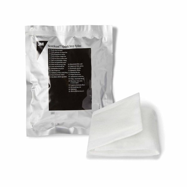 3M Scotchcast Padded Precut Splint 4 X 30 Inch Felt / Fiberglass White ...