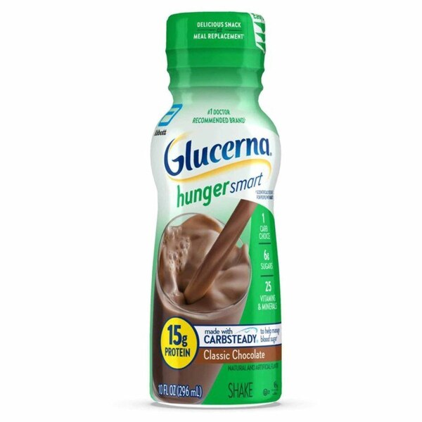 Glucerna Hunger Smart Shake Oral Supplement Rich Chocolate Flavor ...