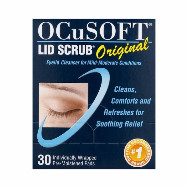 Ocusoft Lid Scrub Eyelid Cleanser Wipe, 30PK 54799030190 | Zoro
