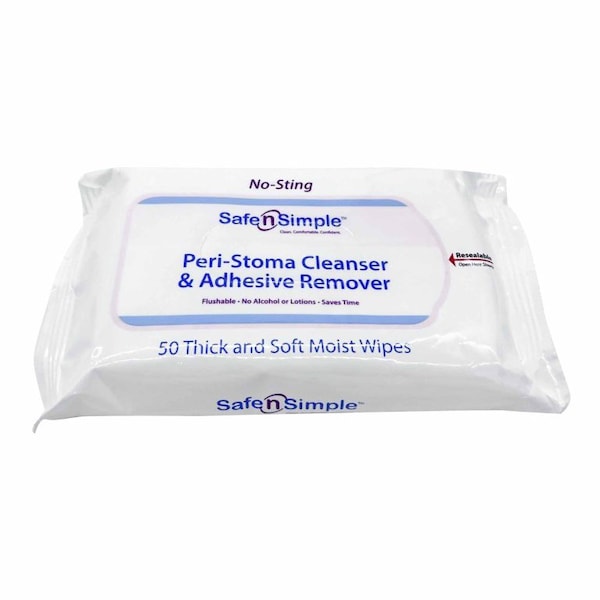 Safe N Simple Adhesive Remover Wipe, 50PK SNS00525 | Zoro