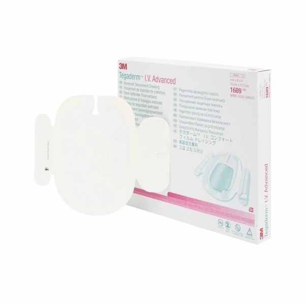3M Tegaderm I.V. Specialty Dressing Adhesive / Film 4 X 6-1/8 Inch ...