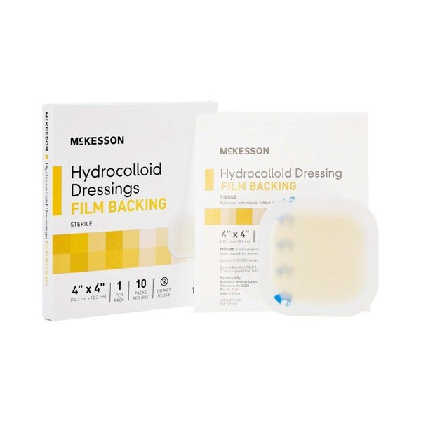 Mckesson Hydrocolloid Dressing, 4 x 4 Inch, 200PK 1887 | Zoro