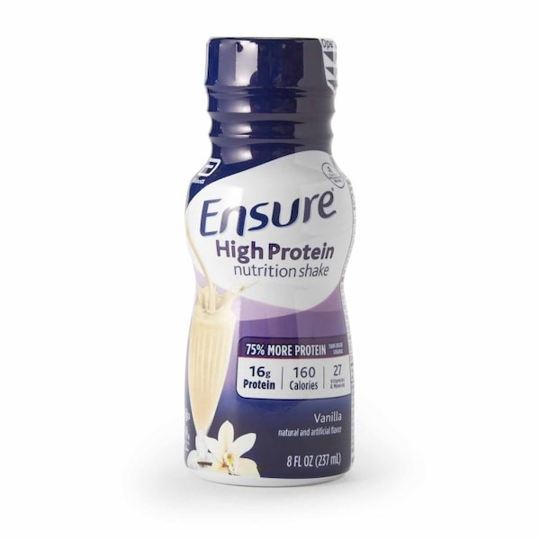 Ensure High Protein Shake Oral Supplement Vanilla Flavor Liquid 8 oz ...